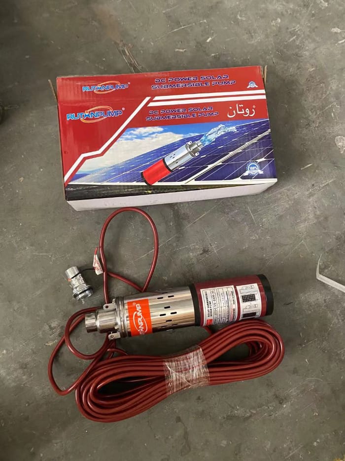 50m Submersible DC Solar Water Pump 24V 250W Solar Panel Kit – Davis ...